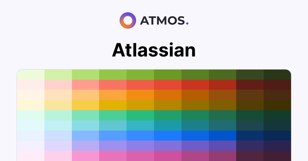 Atlassian palette template | Atmos