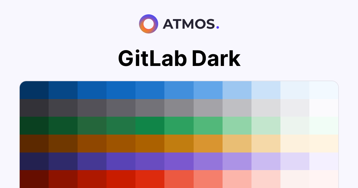 GitLab Dark palette template | Atmos