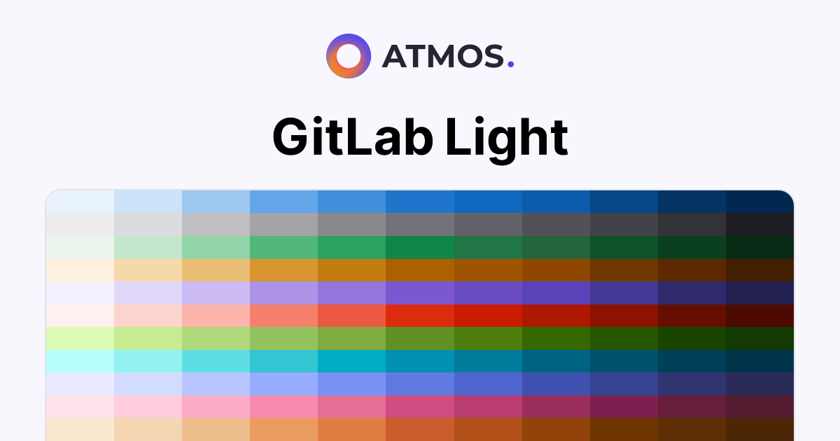 GitLab Light palette template | Atmos