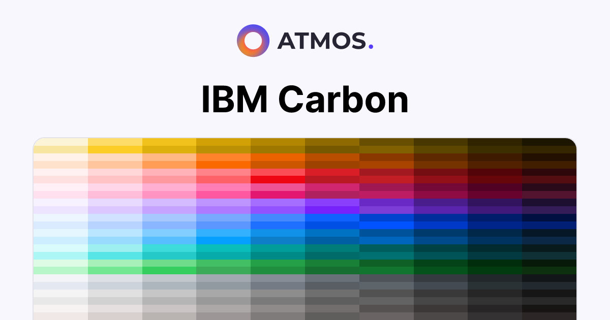 IBM Carbon palette template | Atmos