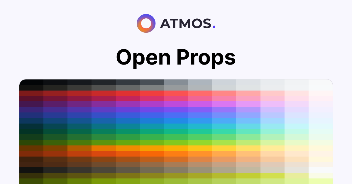 Open Props palette template | Atmos